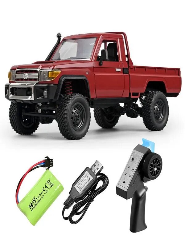 Радиоуправляемая машина MN MODEL, внедорожник Land Cruiser масштаб 1:12, 2,4 ГГц, RTR, 4WD - MN-82 Red