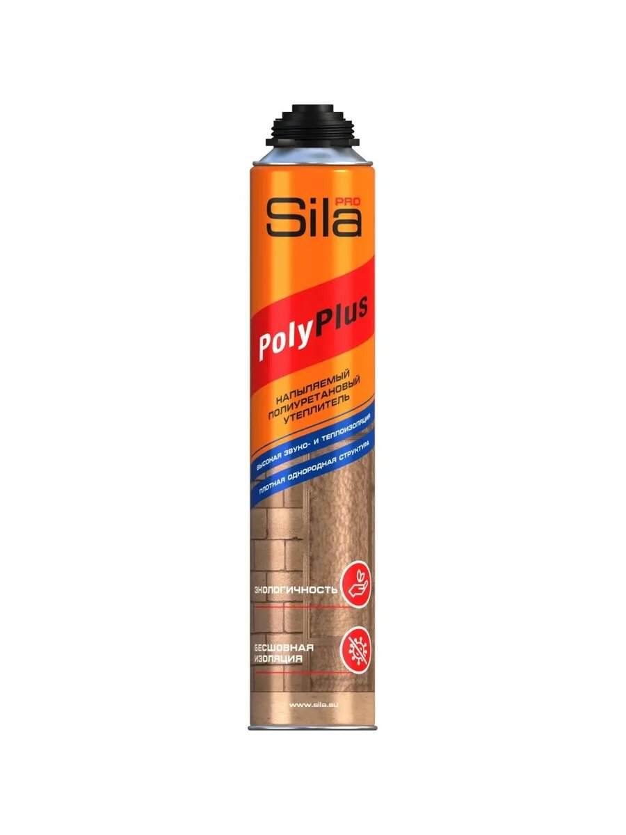Утеплитель напыляемый SILA PRO POLYPLUS 850 мл