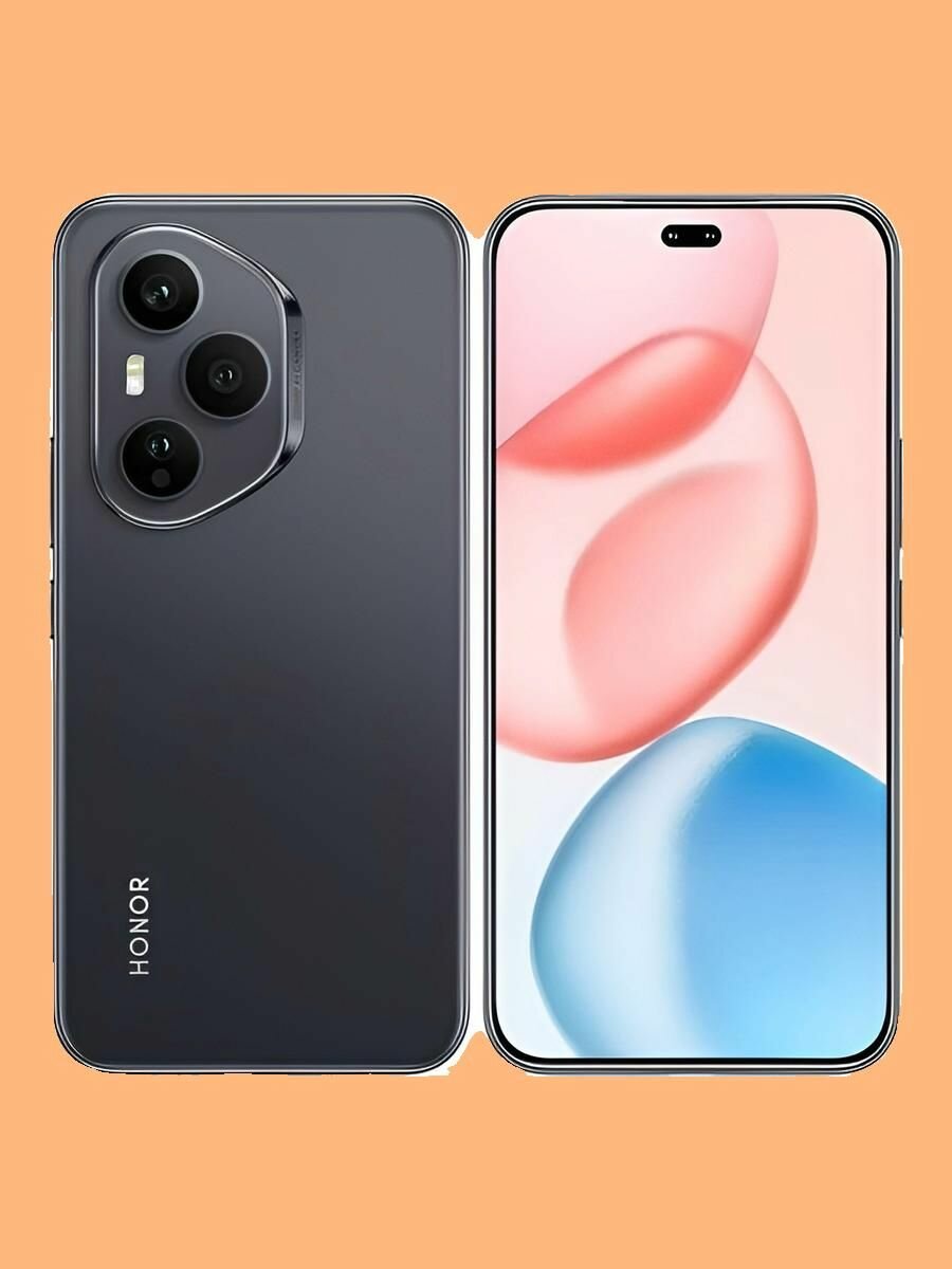 6.7" Смартфон HONOR 400 Pro 512 ГБ черный ядер - 8x(3.3 ГГц), 12 ГБ, 2 SIM, AMOLED, камера 200+50+12 Мп, NFC, 6000 мА*ч