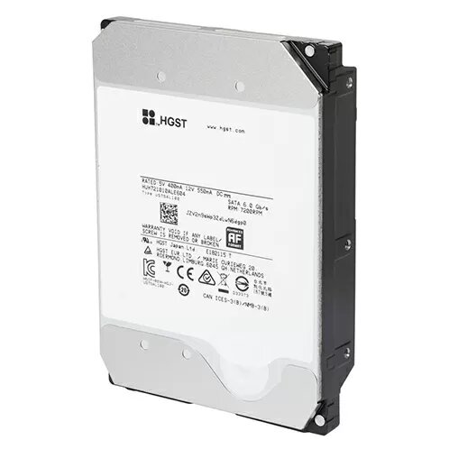 HUH721010ALE604 / Жесткий диск RECERTIFIED HDD HGST SATA Server 10Tb Ultrastar HE10 7200 6Gbs 256MB