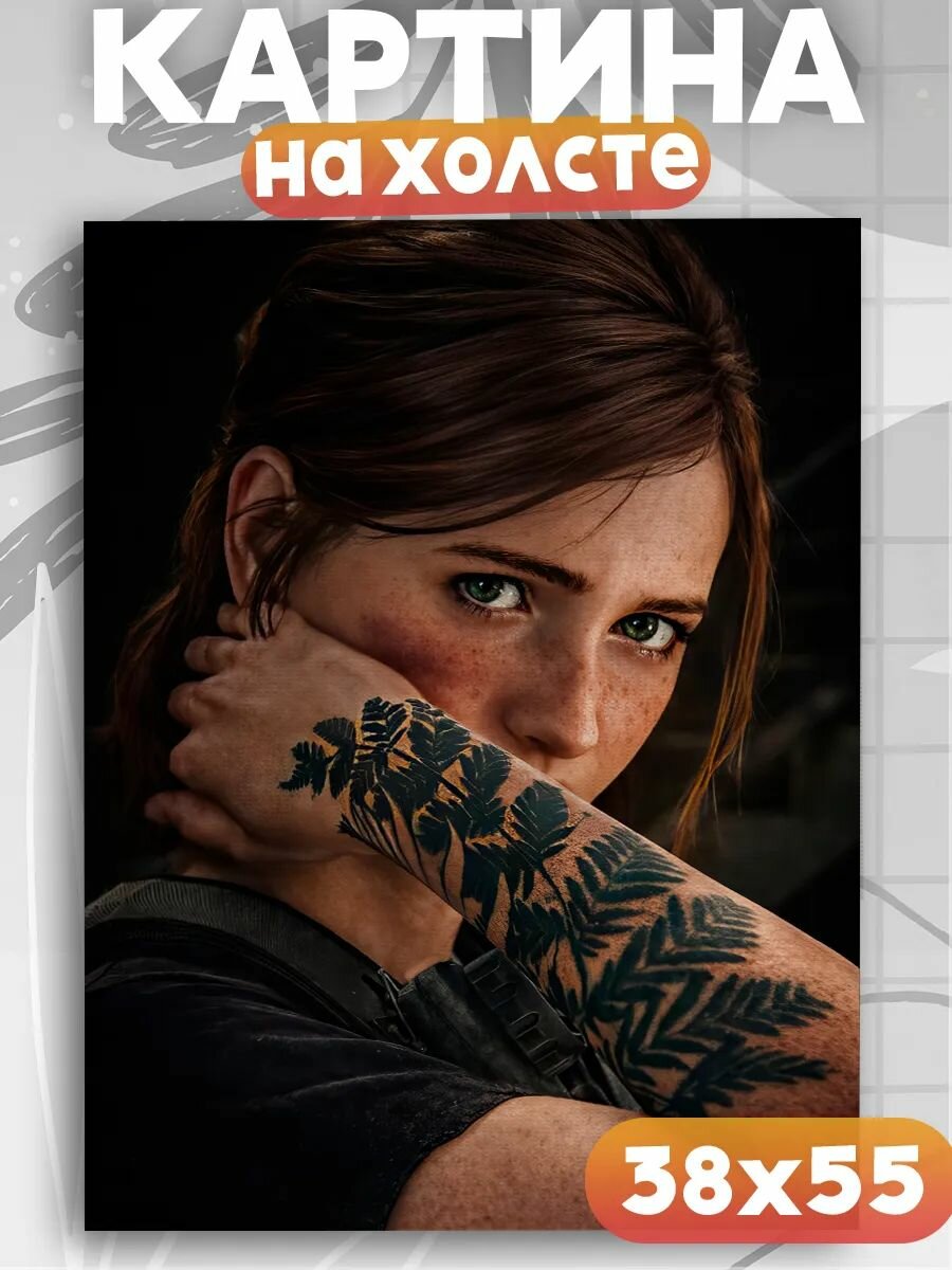 Картина на стену The last of us, на подрамнике, 1шт, 55х38 размер.