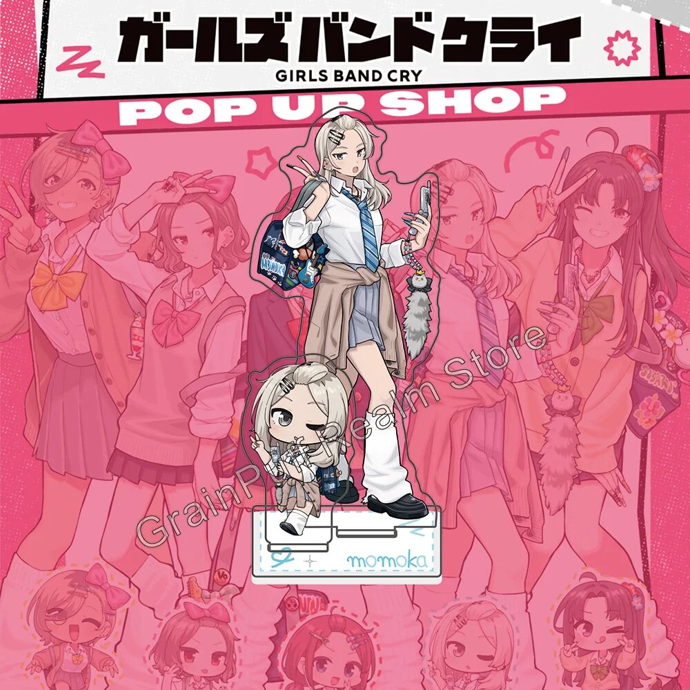 Аниме фигурка Girls Band Cry, акрил, Momoka, цвет 3