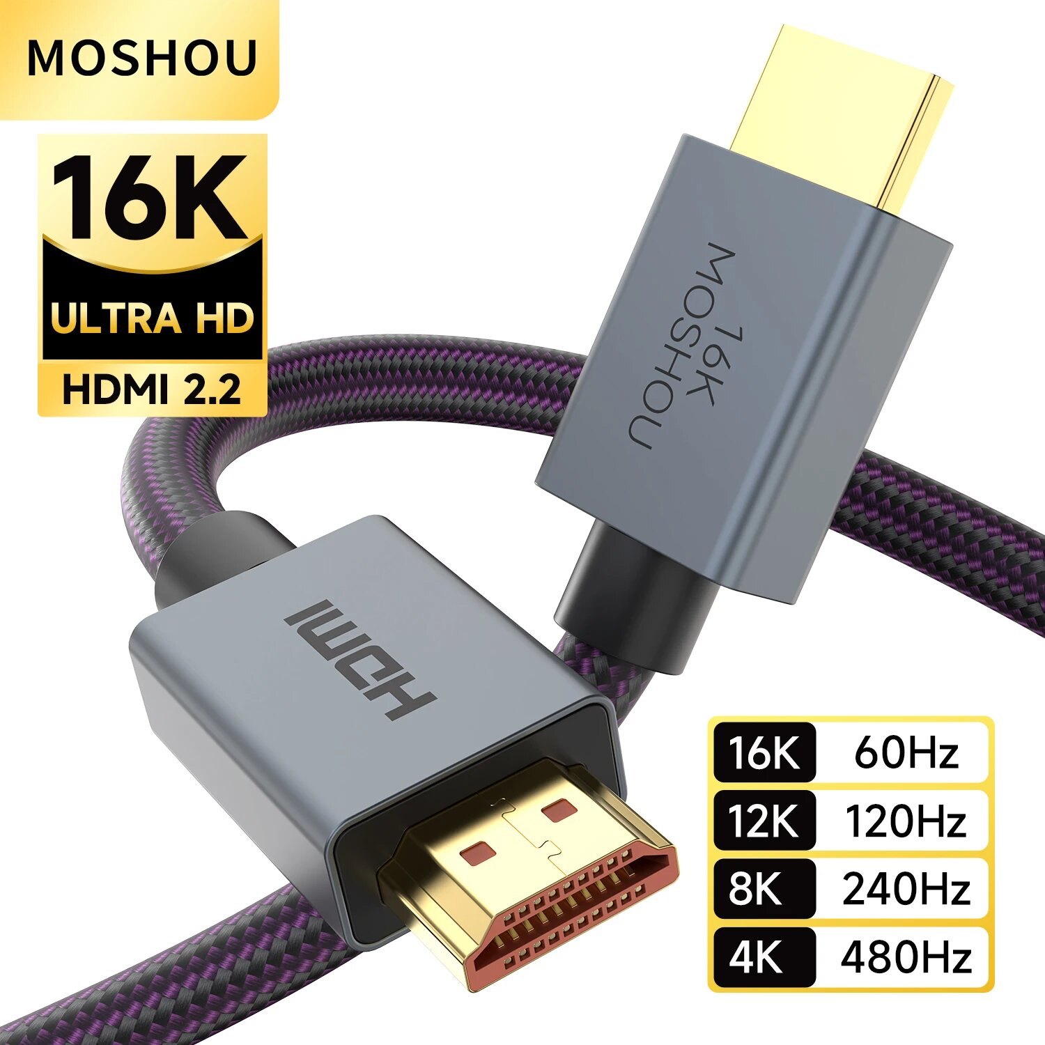 Кабель HDMI MOSHOU 16K 96 Гбит/с 1.5m