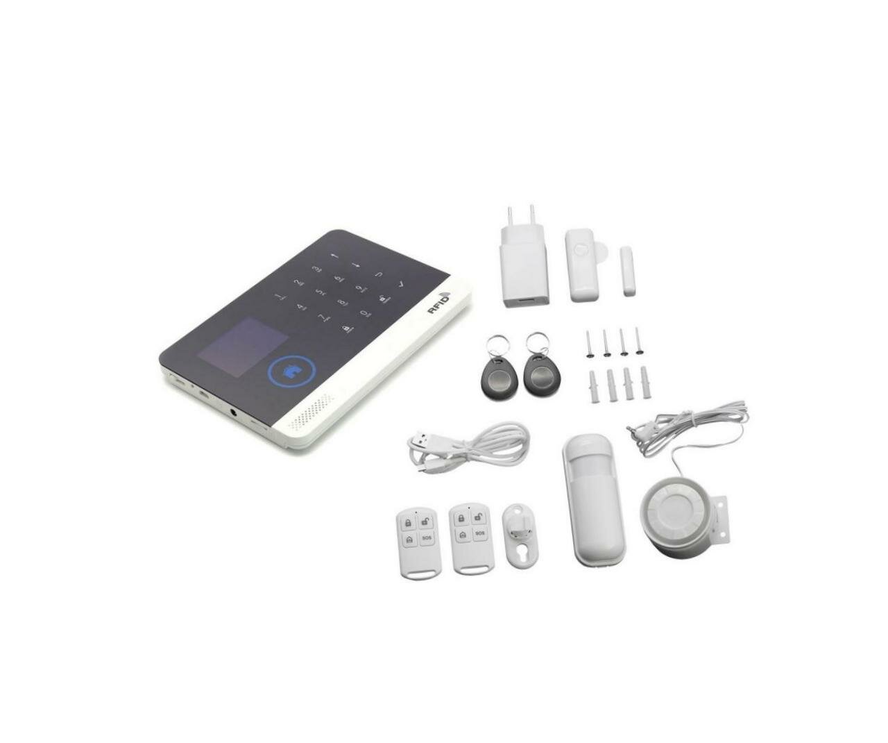 Страж Oko и Strazh W130-T и HDcom 9826(ASW5) GSM/WI-FI сигнализация охранная с камерой видеонаблюдения. Комплект сигнализации с камерой и датчиками. Р