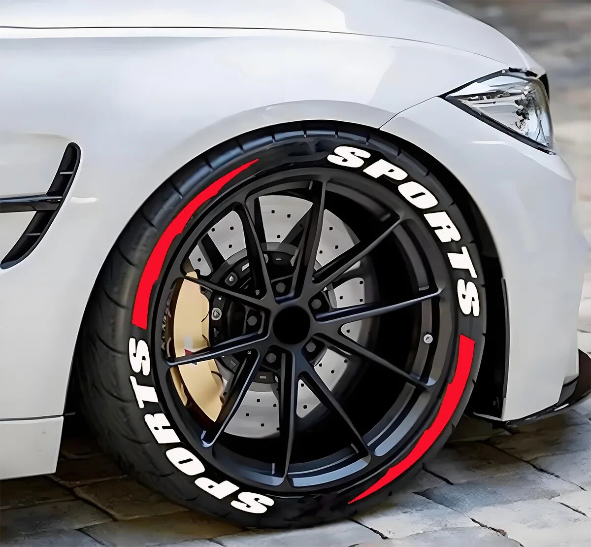 Наклейки на колеса "Sports" wr, 4 шт.