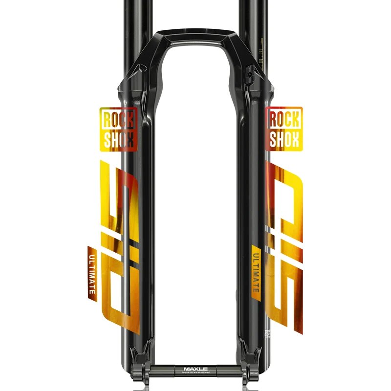 Вилка RockShox SID Ultimate черная с золотыми наклейками
