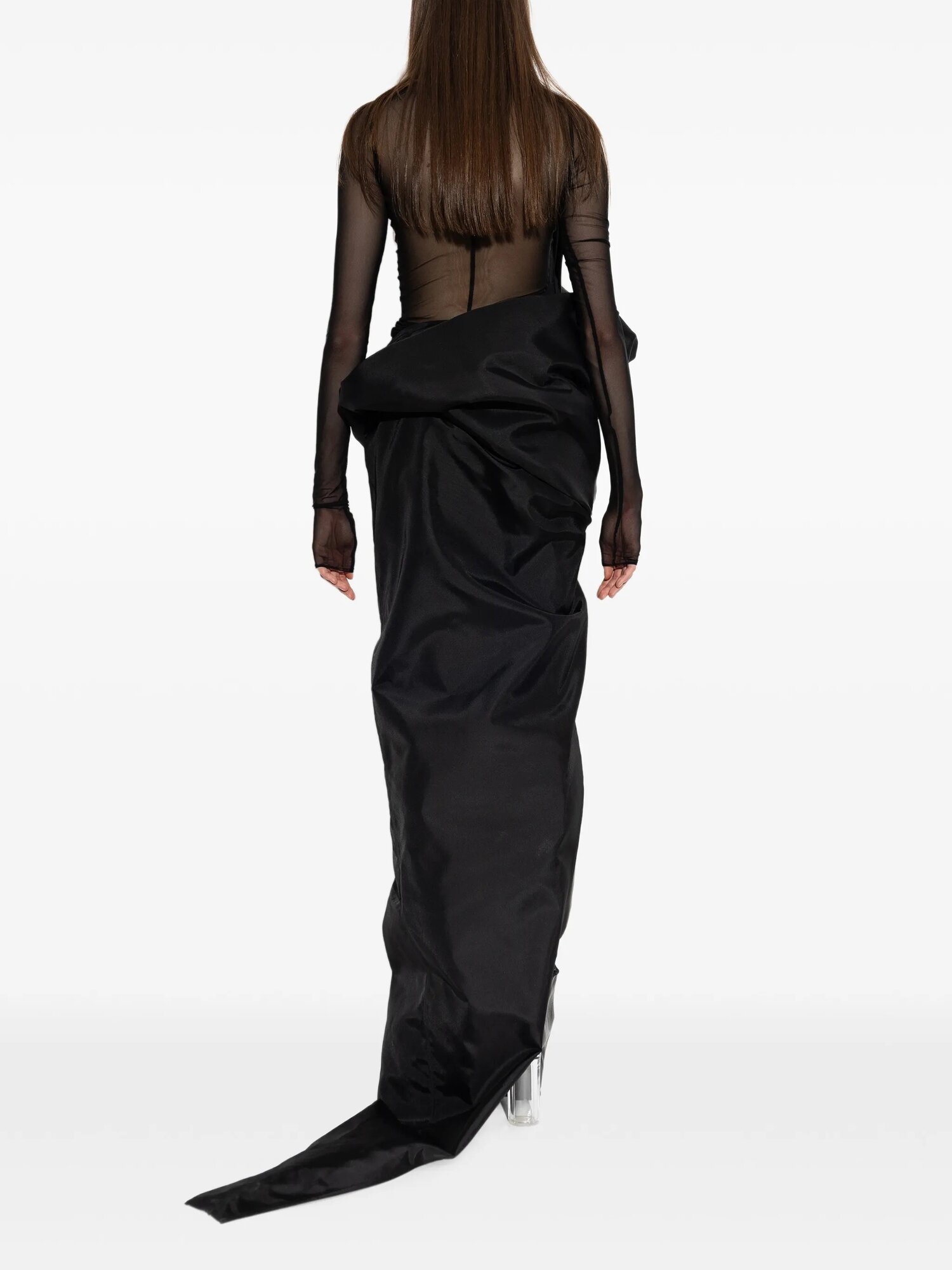 Юбка Rick Owens Draped-design asymmetric skirt, размер 40 — фото 1