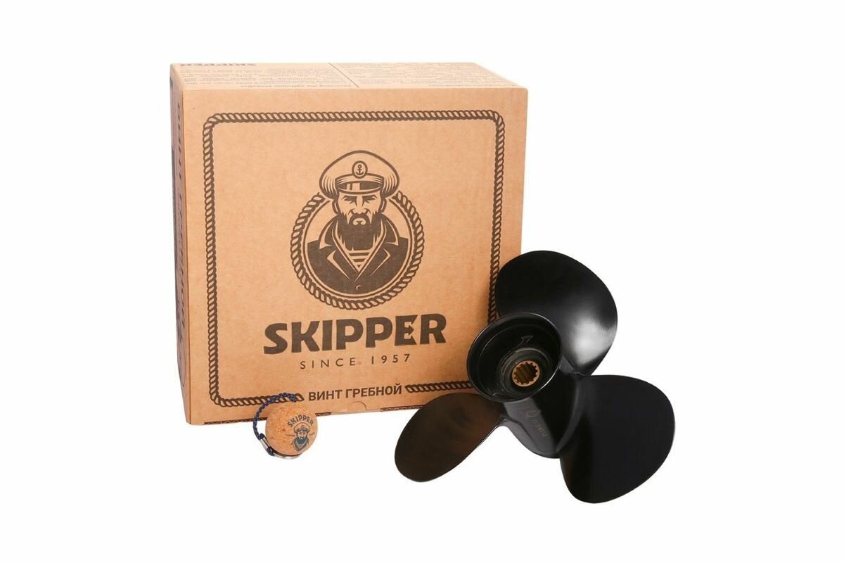 Винт гребной Skipper для моторов Honda/Yamaha 8-20 л. с, 3Х9 1/4Х10
