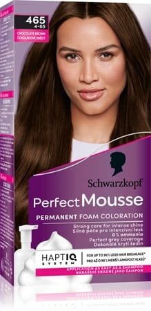 Краска для волос Schwarzkopf Perfect Mousse, шоколадный коричневый, оттенок 465, 1 шт