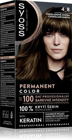 Краска для волос Syoss Permanent Color, оттенок 4_8 chocolate brown, 1 шт