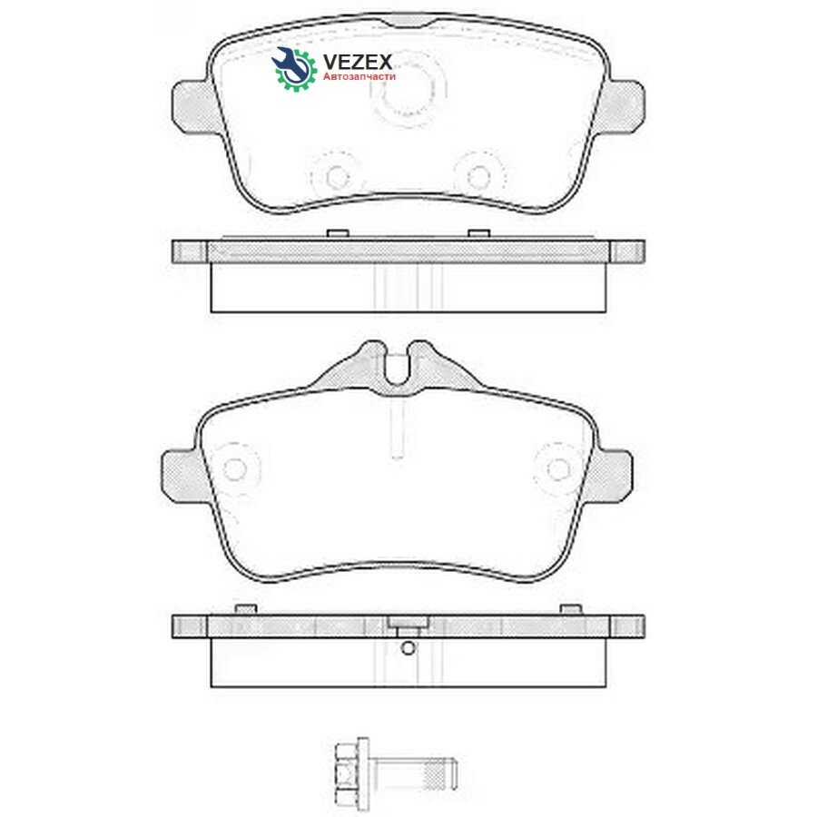 REMSA 150300 1503 00 колодки дисковые задние!\ MB W166/R172 ML250-ML500 2.5-5.2/3.5CDI 11>