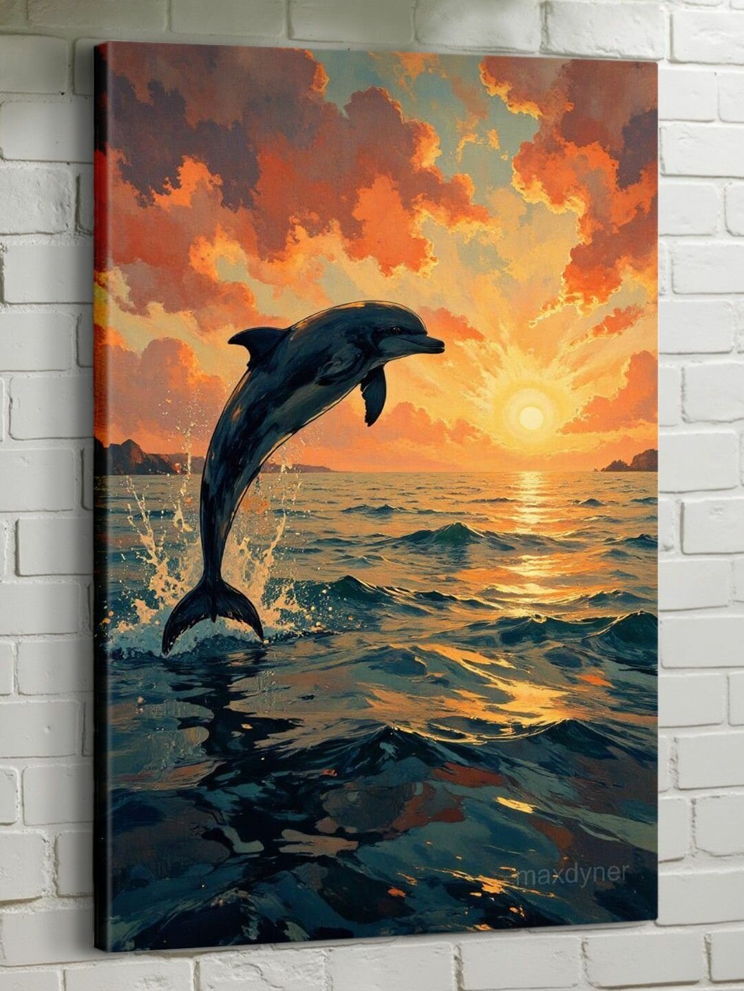 "Всплеск" - картина на холсте, 60x40 см.