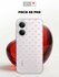 Чехол на Poco X8 Pro / Поко X8 Про с принтом Розовые сердечки в узоре