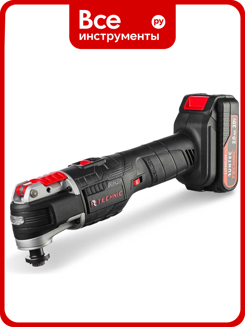 Аккумуляторный реноватор RUNTEC TECHNIC 20 В, 2x2 Ач, 400 Вт RT-MT400T, хранения