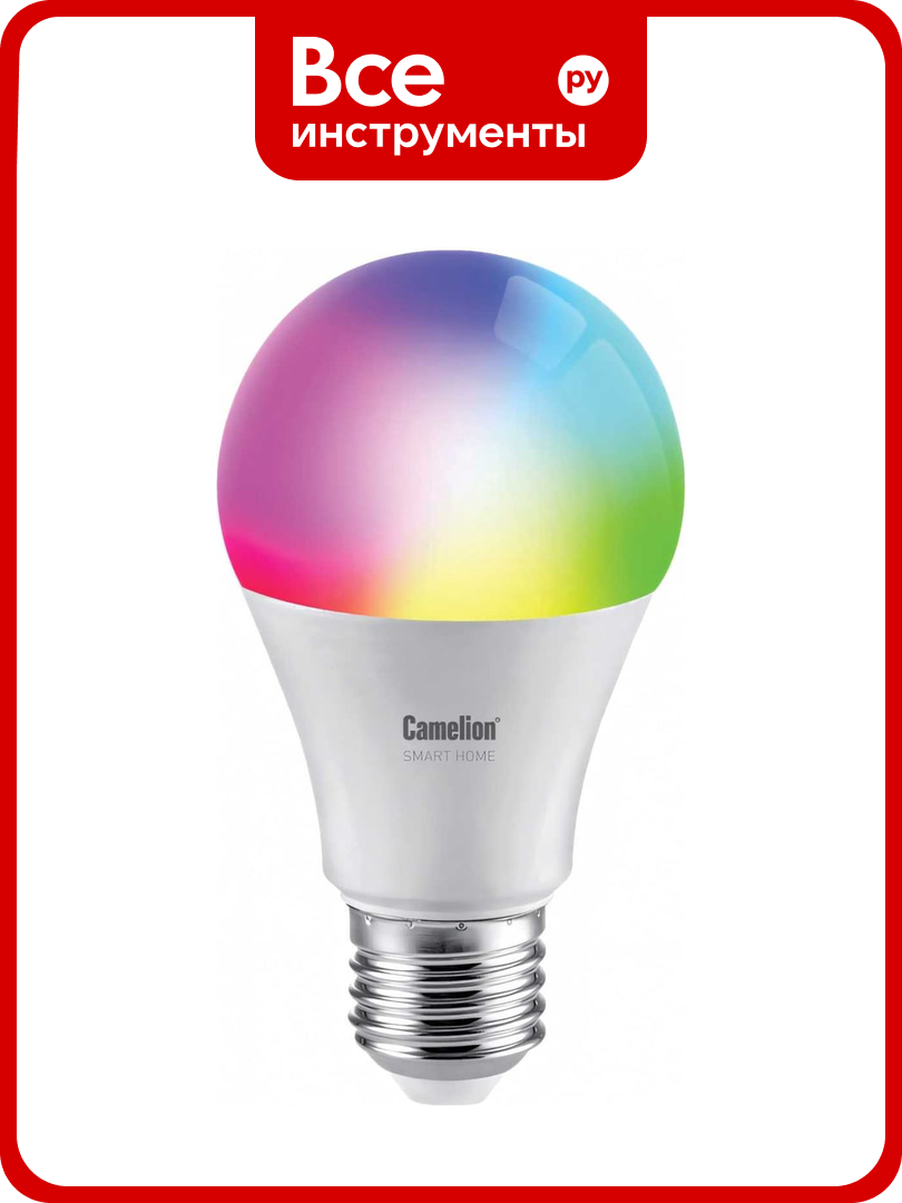 Светодиодная лампа Camelion Smart Home LSH11/A60/RGBСW/Е27/WIFI 11Вт Е27