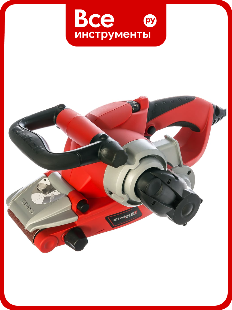 Ленточная шлифмашина Einhell TE-BS 8540 E 4466230 с щеточным двигателем и подключением к пылесосу