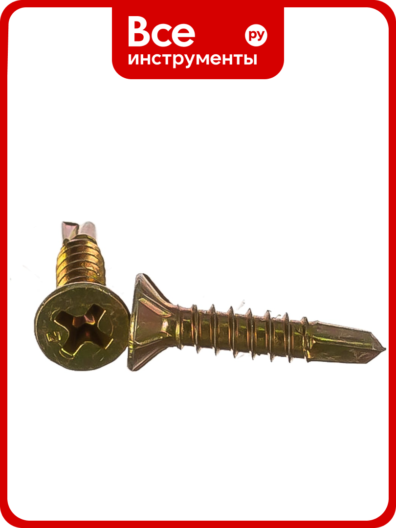 Оконные саморезы с буром Tech-Krep 3.9х19, 500 шт ведро 116807
