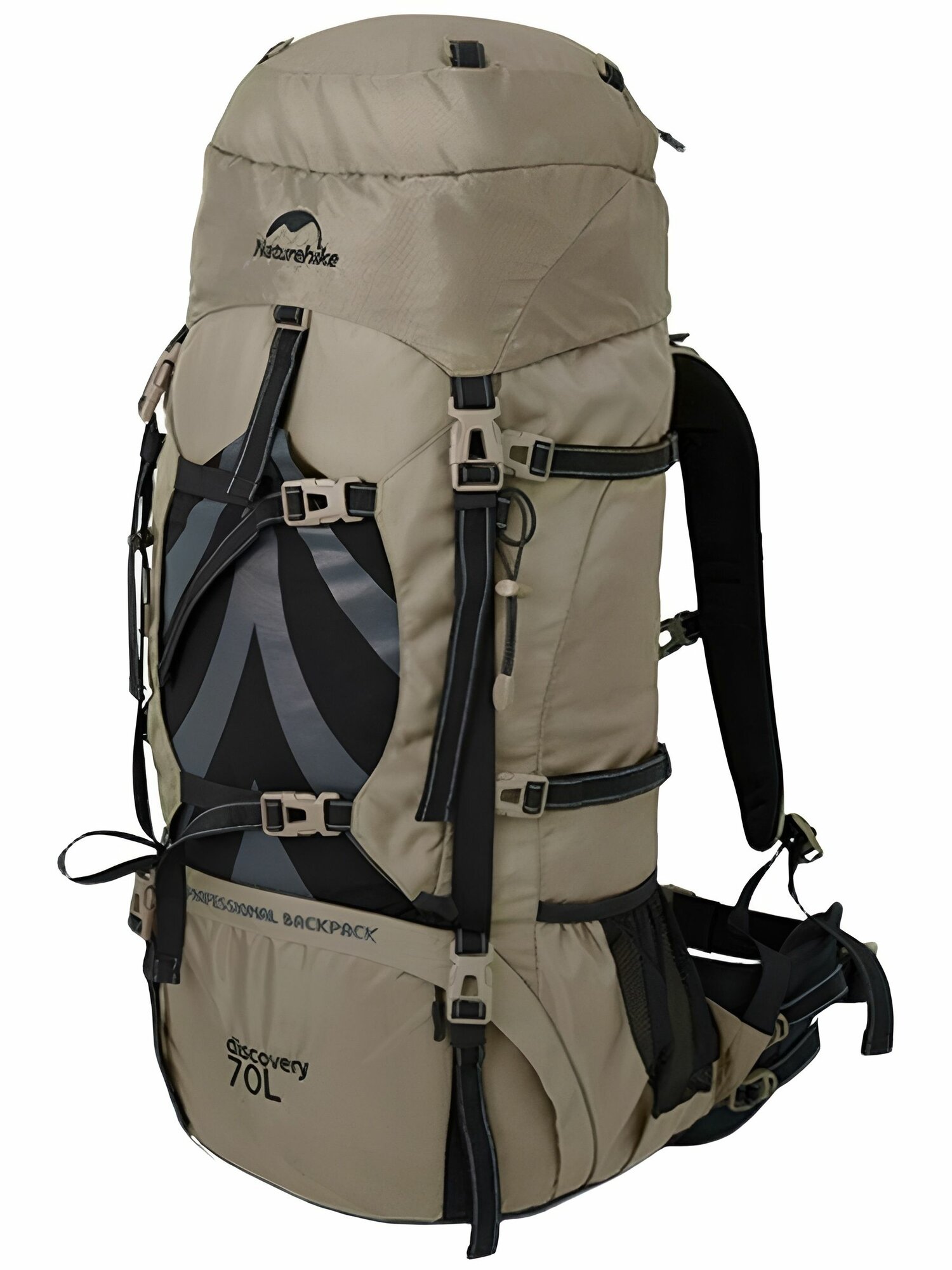 Рюкзак Naturehike Discovery 70, туристический, походный, коричневый