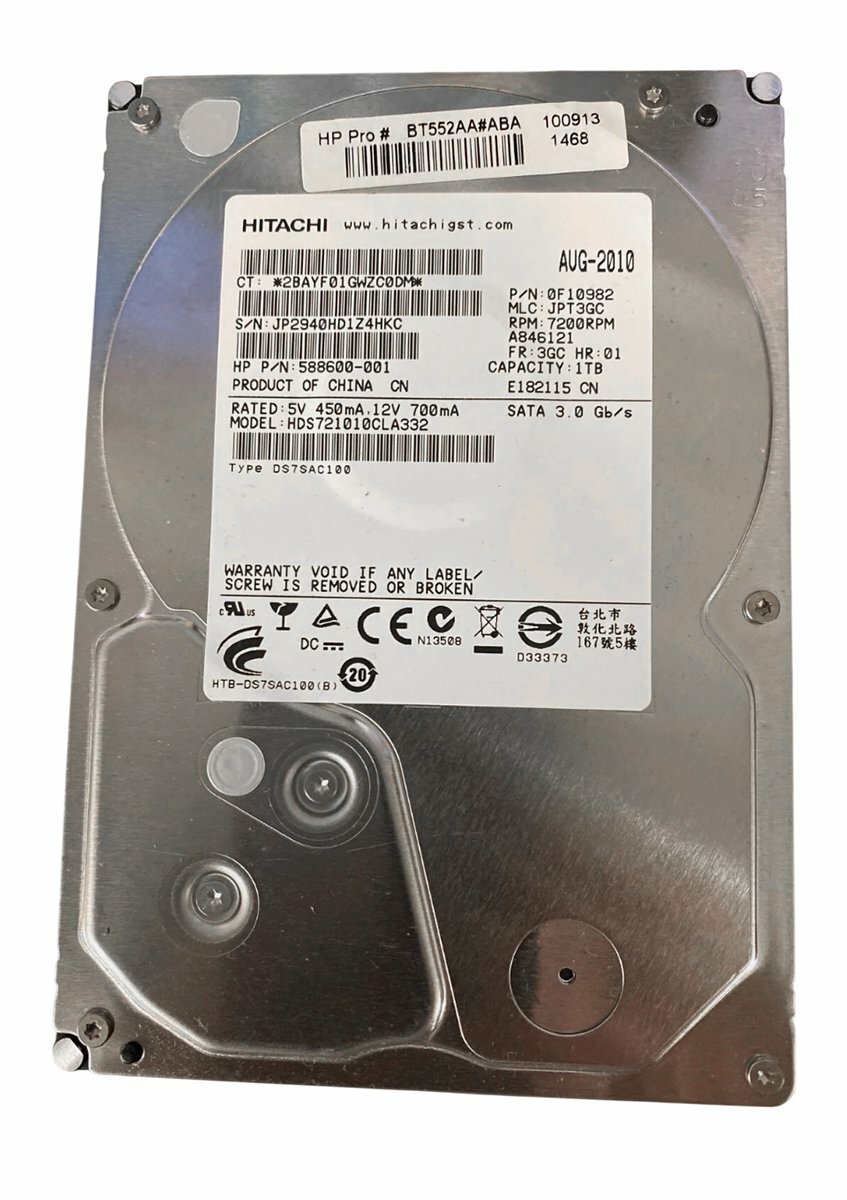 Жесткий диск HP 1Tb 7200 SATAII 3.5" HDD