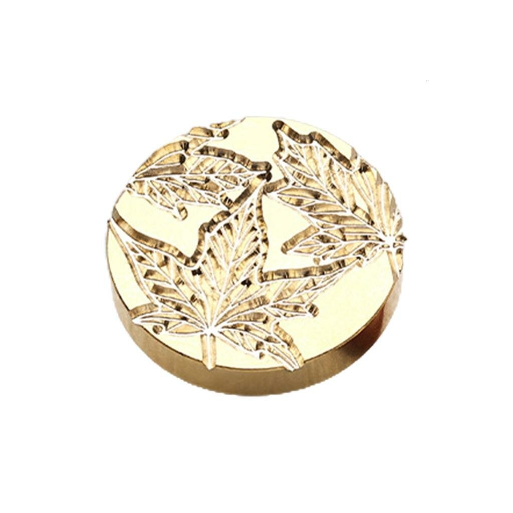 Штамп для восковой печати в виде кленового листа, D