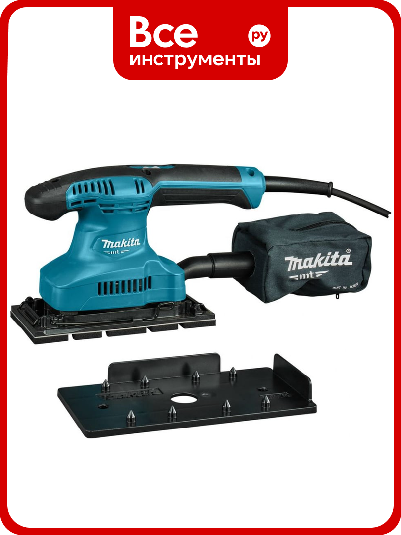Машина шлифовальная вибрационная Makita 190Вт, 93х228мм, 24000 б/мин, ампл 12000мин-1 M9203B