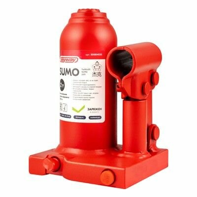 Домкрат гидравлический бутылочный sumo 2 т 150-278 мм, в кейсе