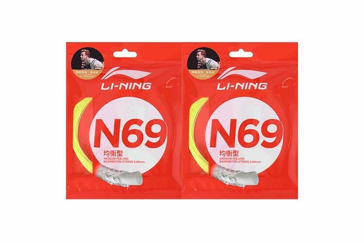 Струны для бадминтона унисекс Li-Ning N69, 2 шт.