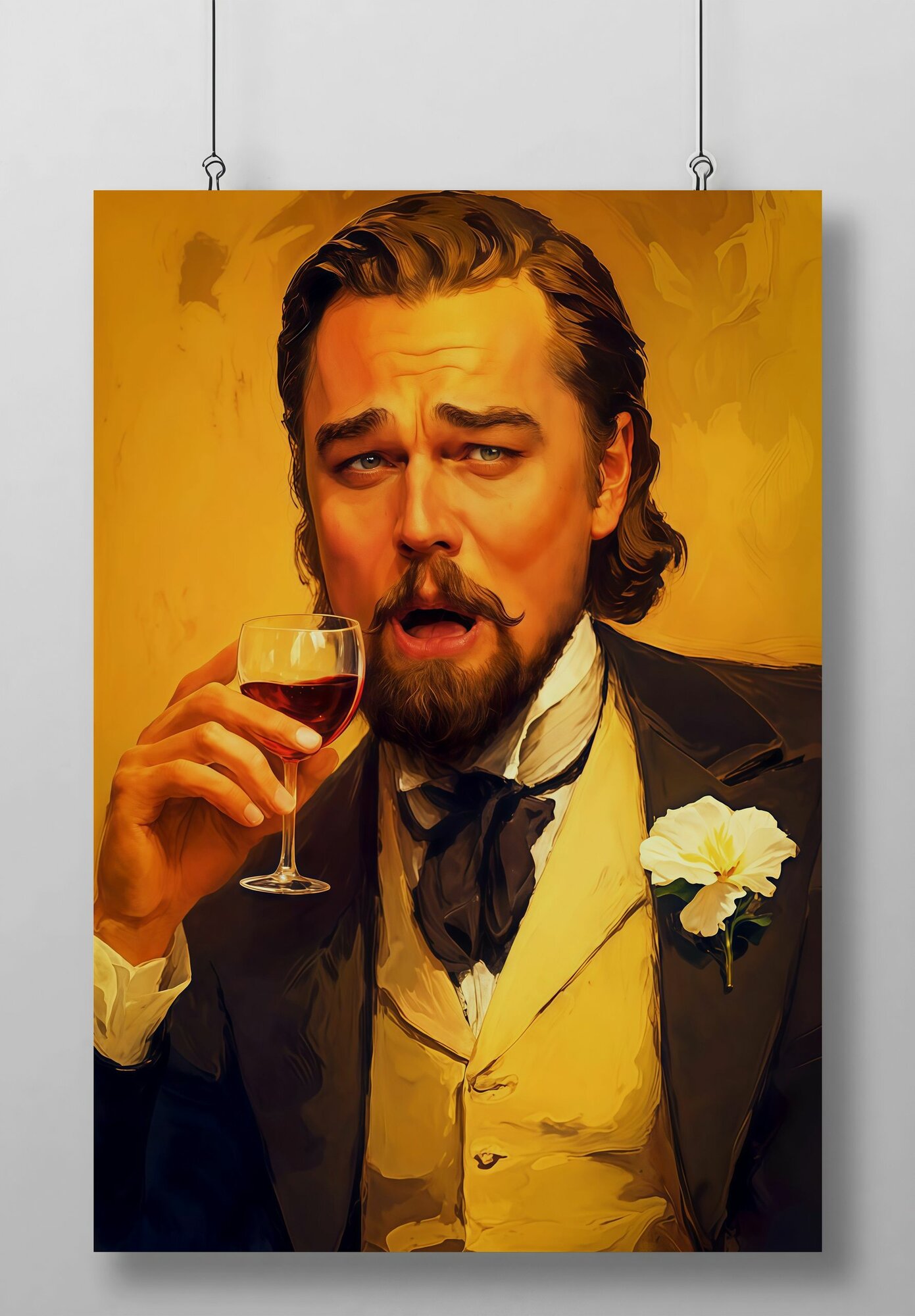 Постер / Плакат На Стену Интерьерный Леонардо ДиКаприо (Leonardo DiCaprio)