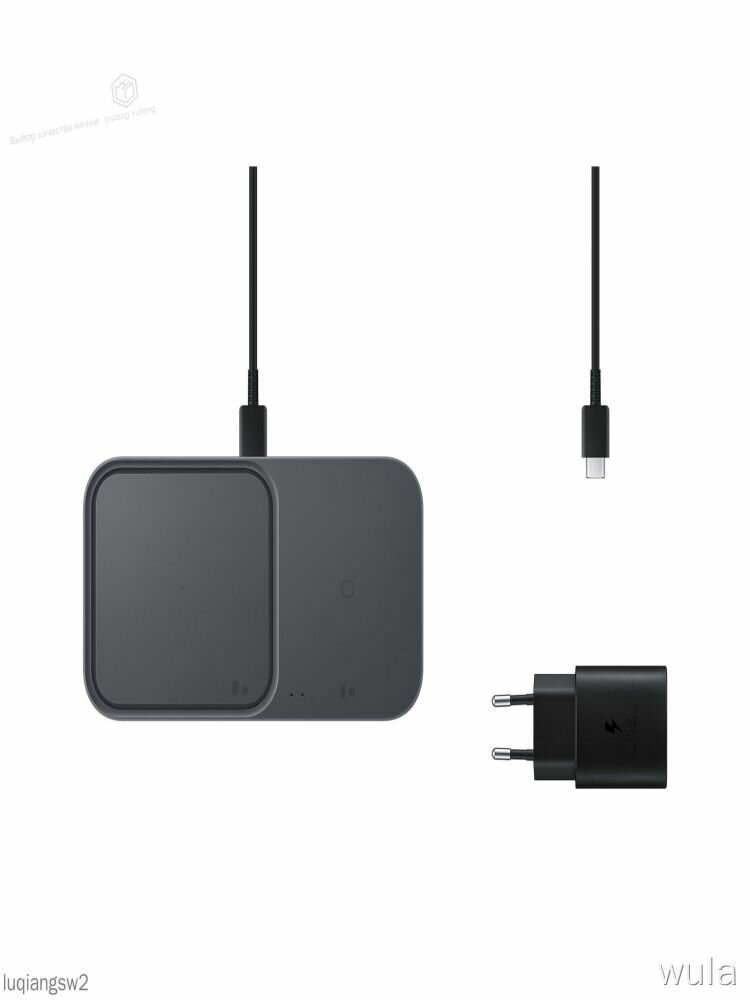 Беспроводное зарядное устройство EP-P5400 двойное MagSafe темно-серый для смартфона для дома падазарка