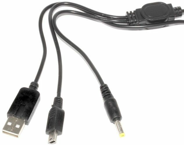 Кабель USB - PSP 2000, PSP 3000, для зарядки и передачи данных, 0.9м