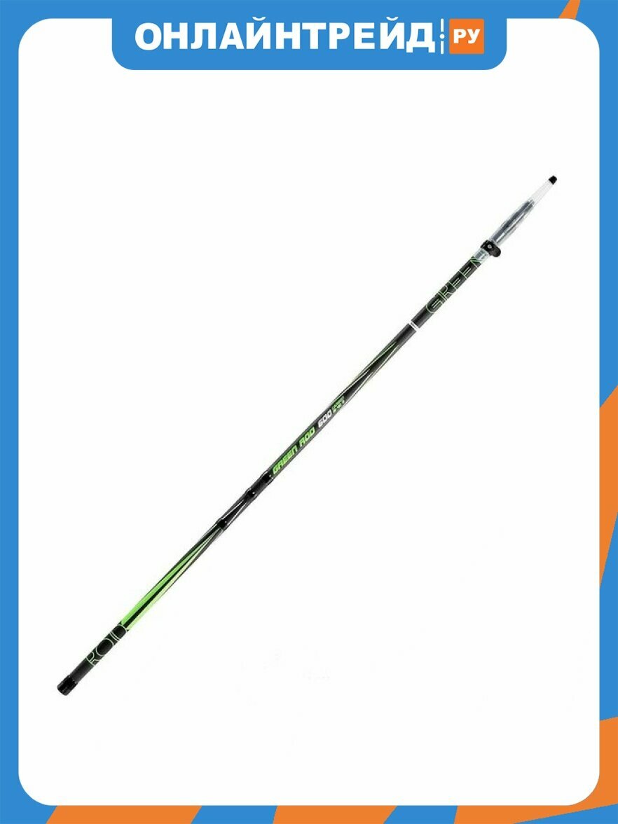Удилище проводочное Nisus GREEN ROD carbon, 6м, 15-40гр с корьцами (N-GR-600K)