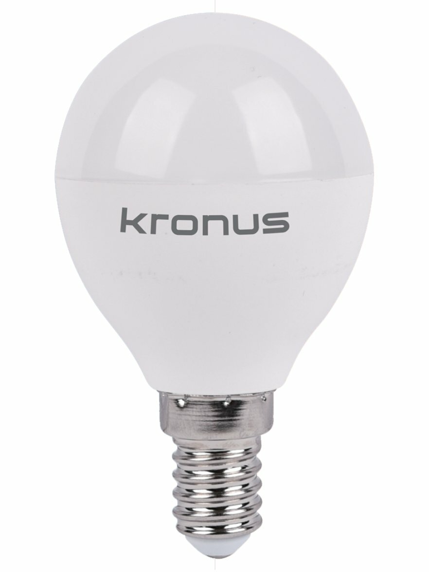 Светодиодная лампа Kronus G45 шар 12 Вт 220V 3000K E14 тёплый свет