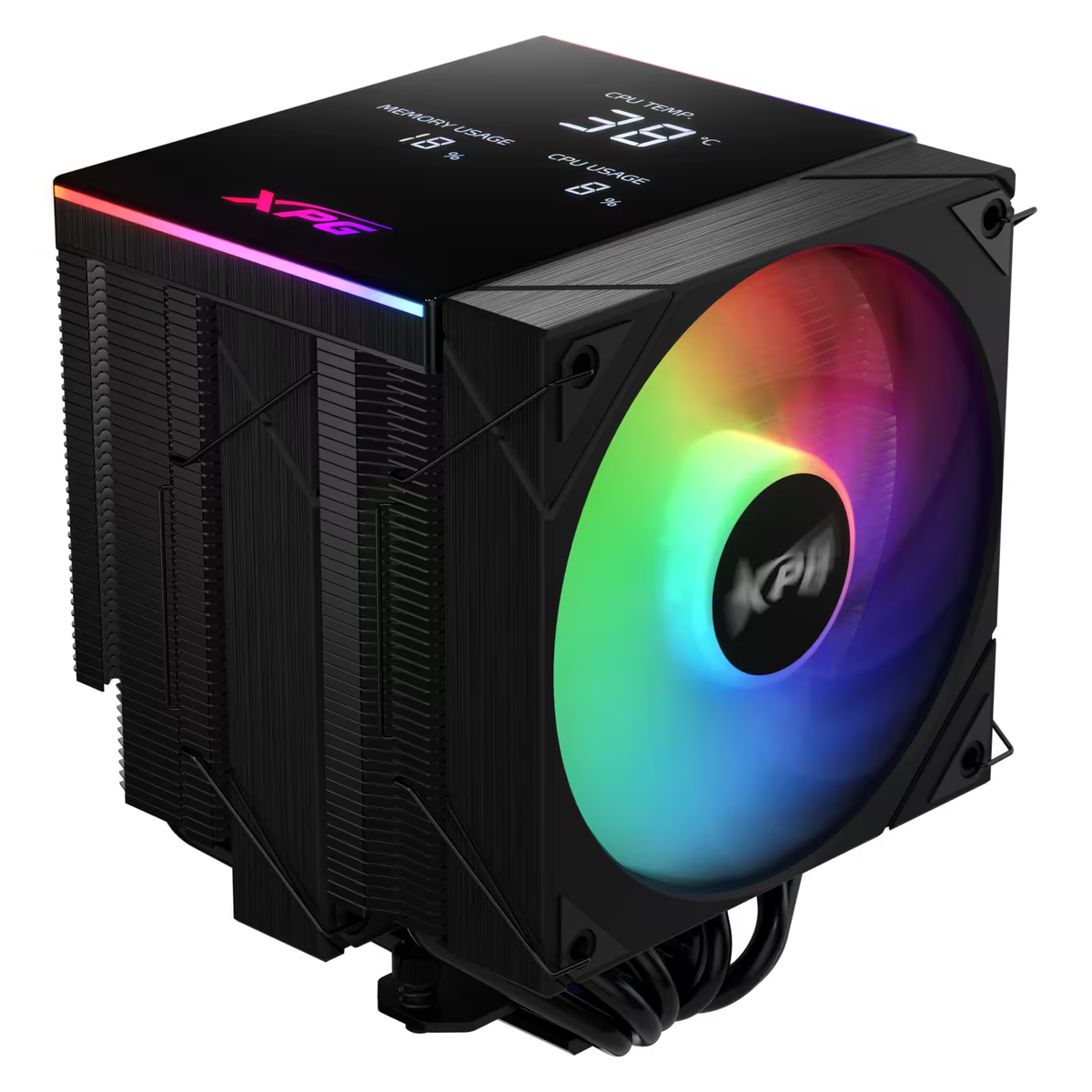Кулер для процессора XPG MAESTRO PLUS 62DA, 250Вт, 4-pin + 3-pin, RTL (MAESTROPLUS62DA-BKCWW)