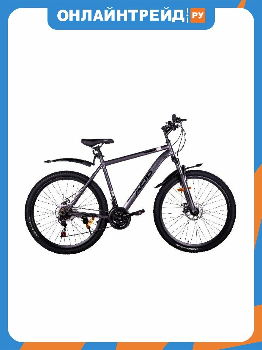 Acid Горный велосипед 27,5" F 700 D Gray/Black, рама 19"