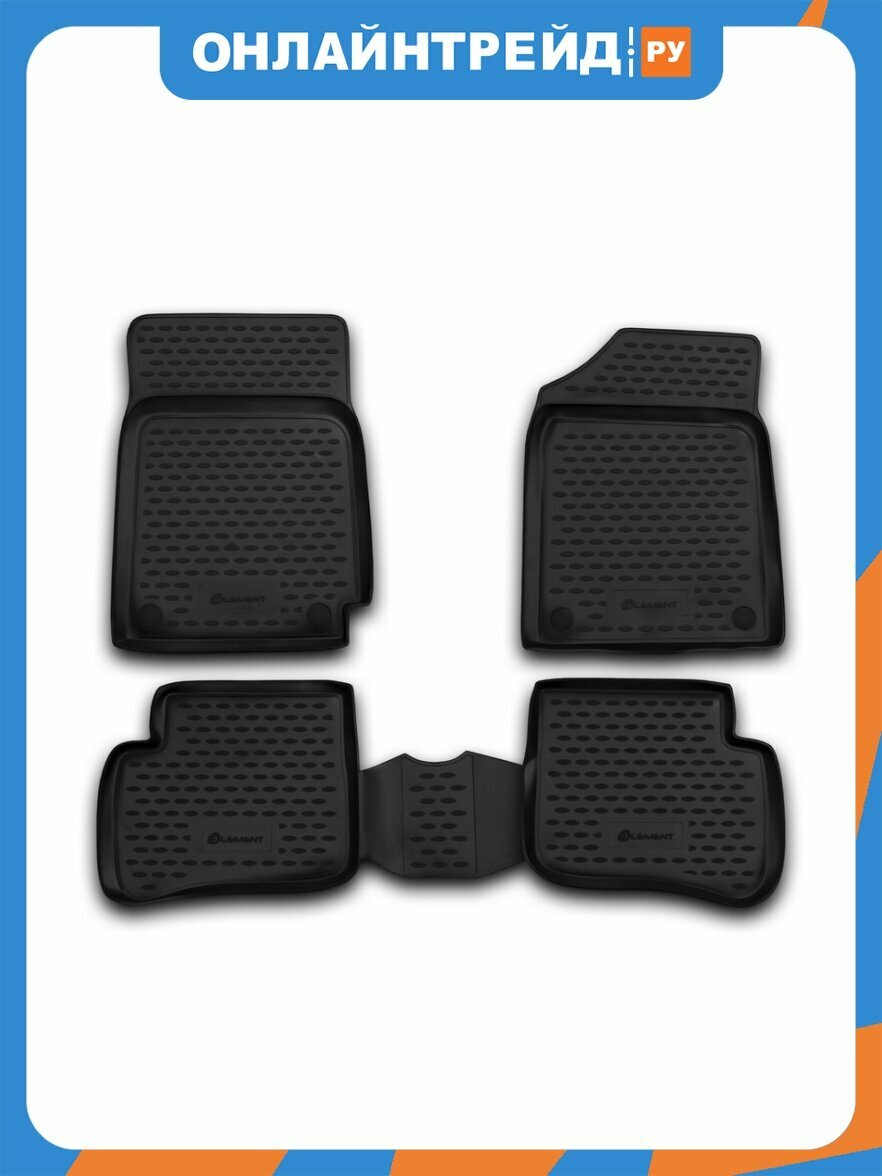 Коврики в салон Element для TOYOTA Vitz, 1998-2005, полиуретан, 4шт