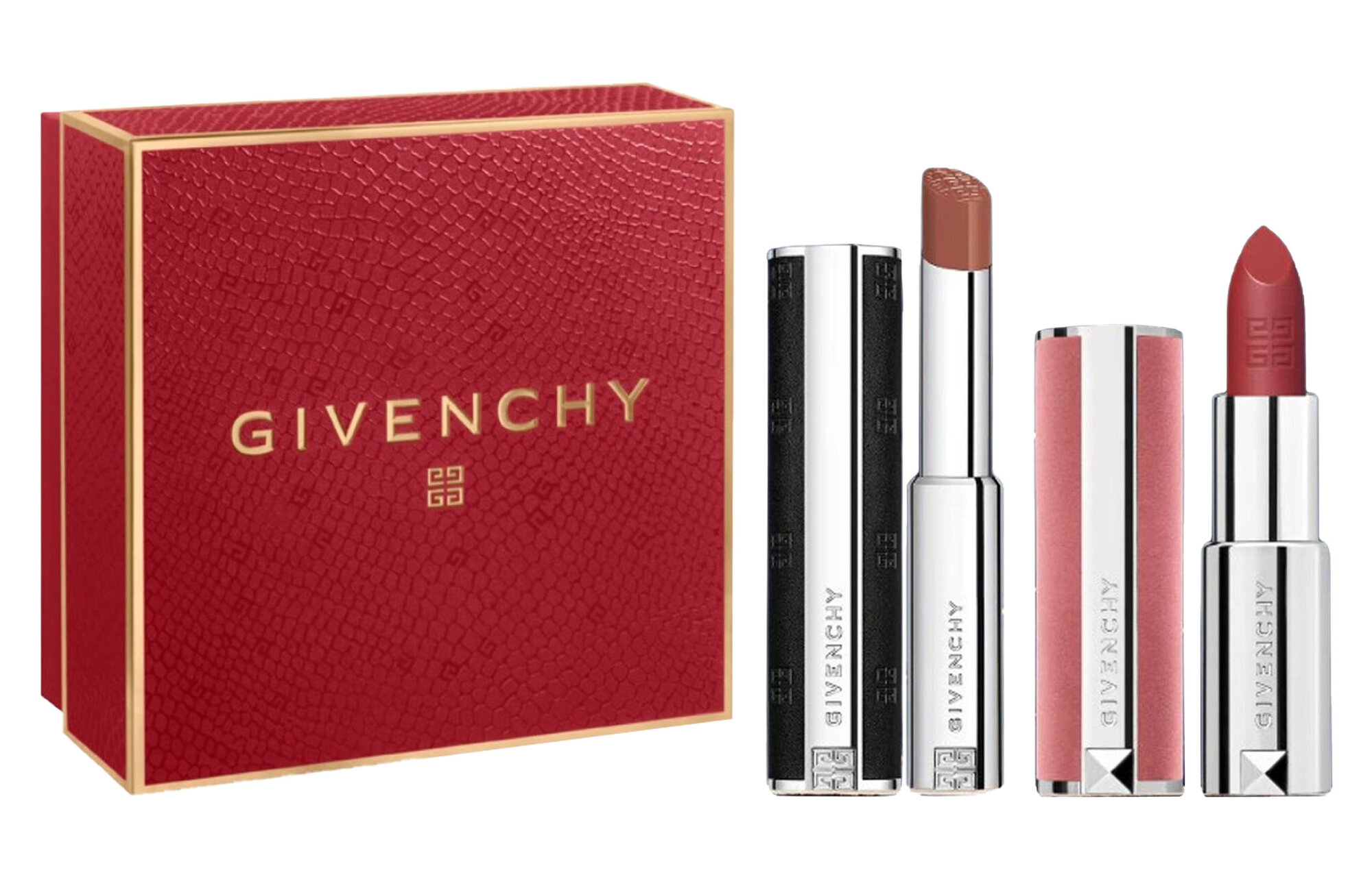 Помада женская Givenchy Лимитированные новогодние элегантные двойные помады с матовым покрытием, 2.7г+3.4г