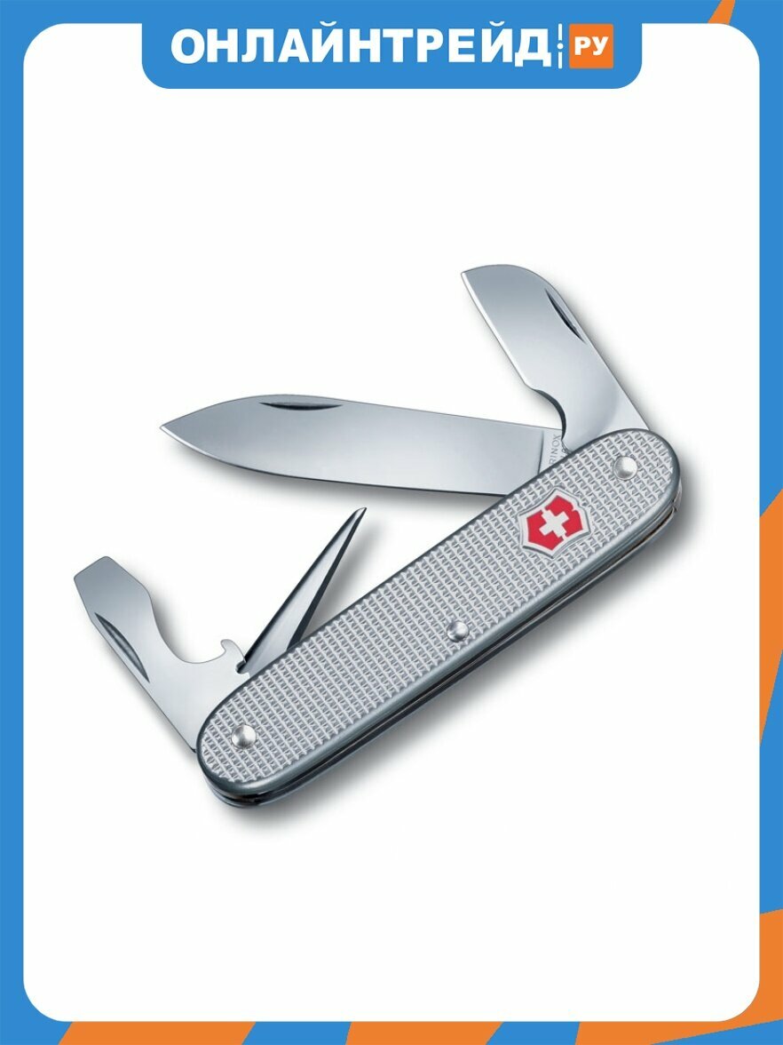 Нож складной Victorinox Electrician, 93 мм, 7 функций, алюминиевая рукоять, серебристый