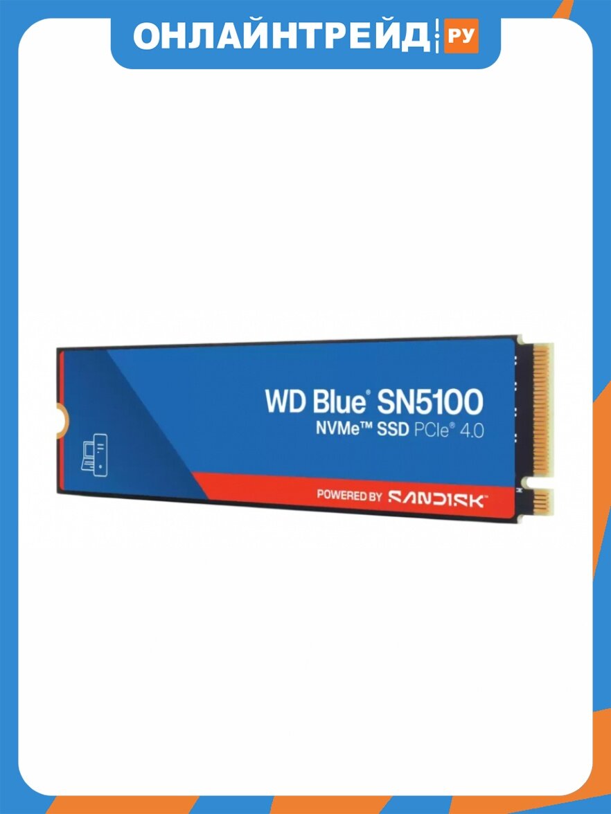 SSD диск M.2 2280 Western Digital Blue SN5100 PCIe 4.0 x4 500GB (WDS500G5B0E)