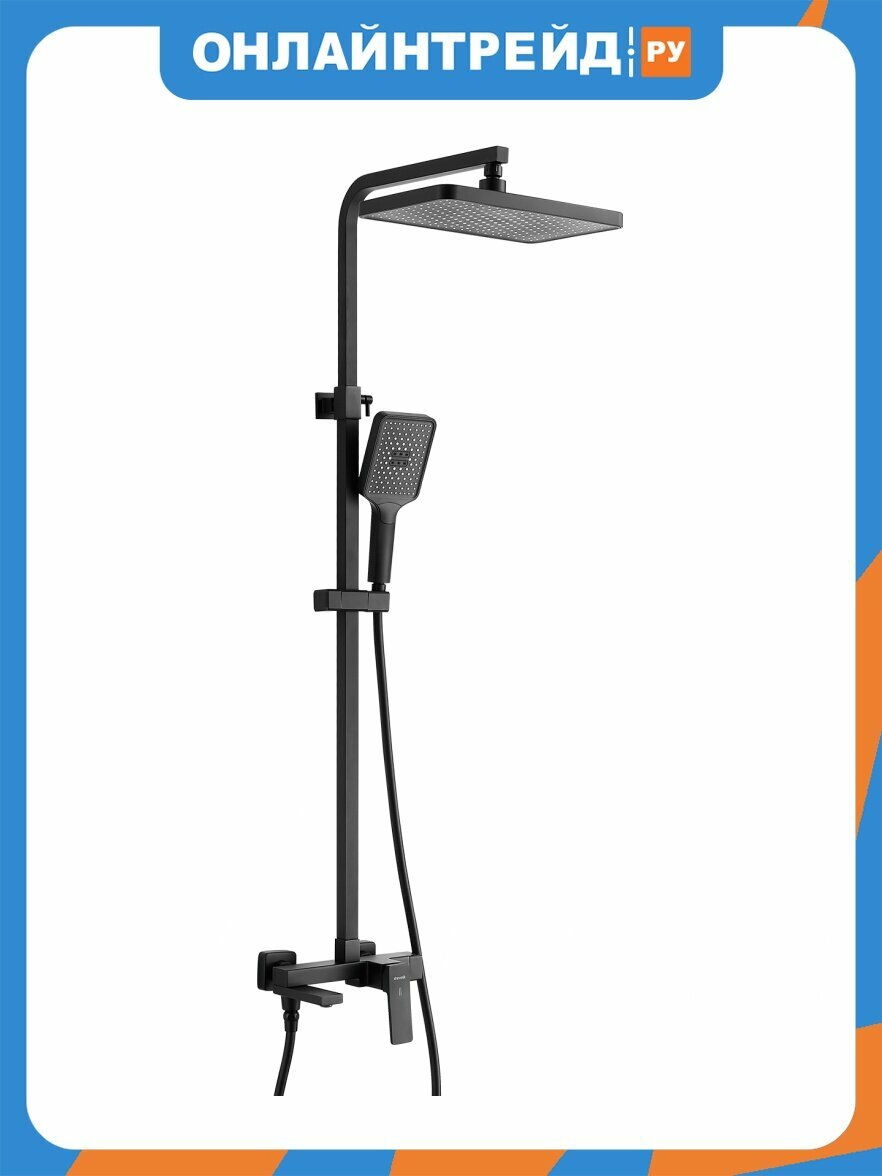 Душевая система Shevanik S4636H, черный