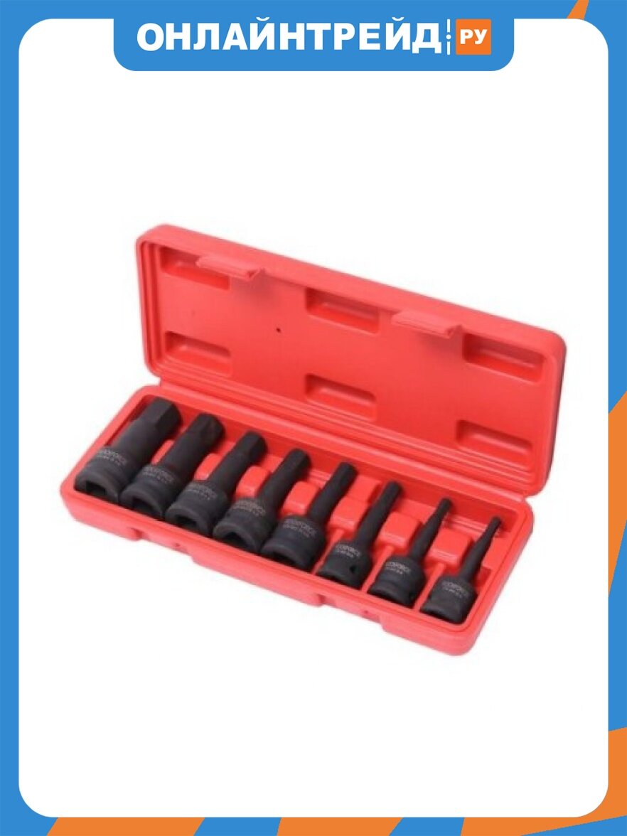 Набор головок-бит Rock Force RF-4087MPB 1/2", ударных , 8 предметов