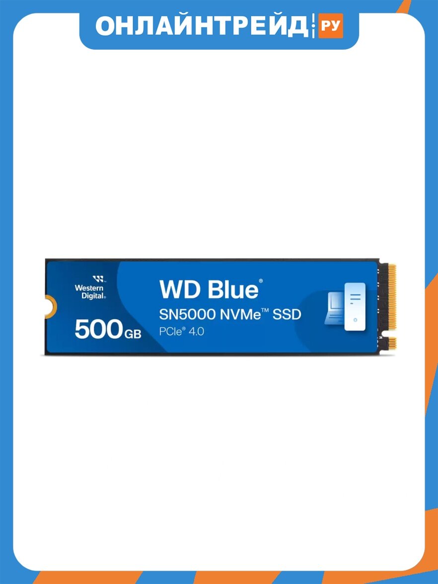 SSD диск Western Digital Blue SN5000, 500GB, M.2 2280, PCIe 4.0 x4 (WDS500G4B0E)
