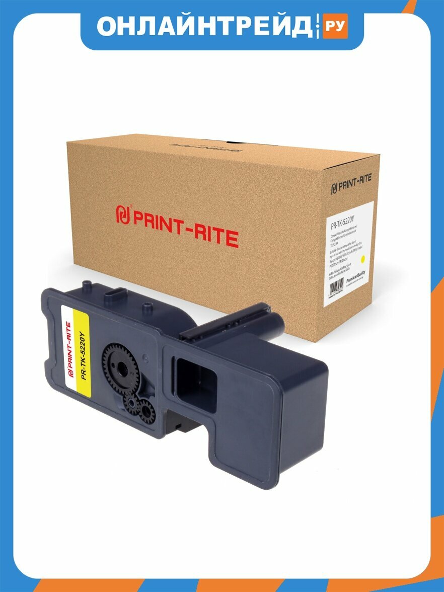 Картридж лазерный Print-rite TFKADEYPRJ PR-TK-5220Y TK-5220Y желтый (1200стр.) для Kyocera Ecosys M5