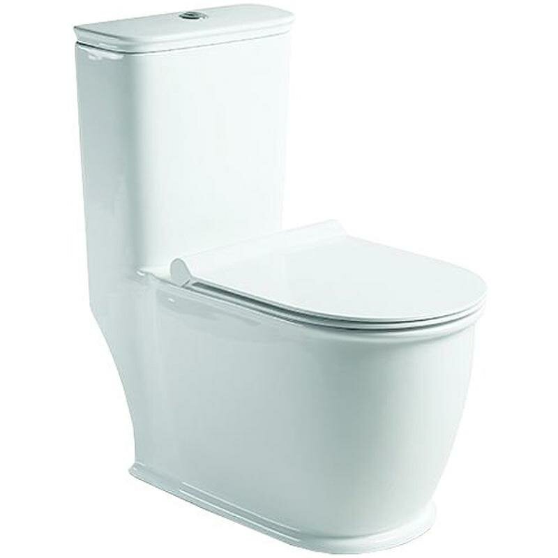 Унитаз-моноблок SantiLine SL-5019 с сиденьем Микролифт