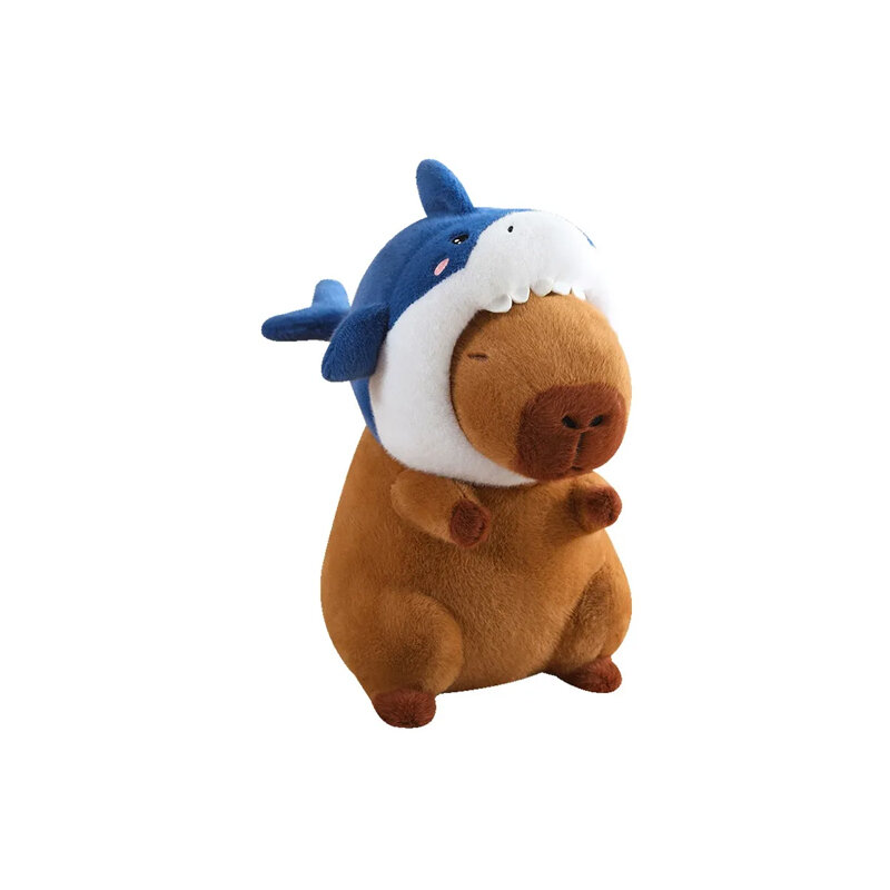 Плюшевая игрушка унисекс YIHEGE Капибара, Shark Head Mask Capybara Pulling, 70CM EU