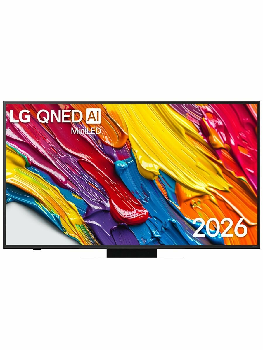 Телевизор LG 55QNED83B6A, 55", Smart TV, 4K UltraHD, 120Гц (VRR 144Гц), AI, Wi-Fi, Bluetooth