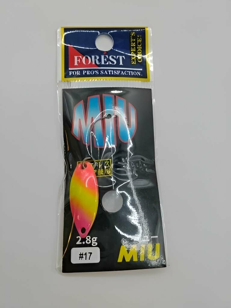 Блесна Forest MIU, для форели, окуня, голавля и других видов рыб, 2,8 г, 3 см