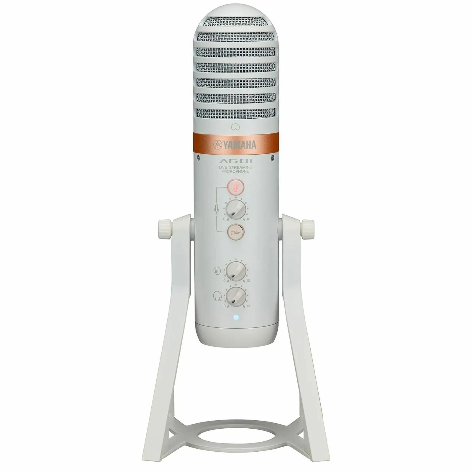 Yamaha AG01W USB-микрофон для потокового вещания, конденсаторный, белый