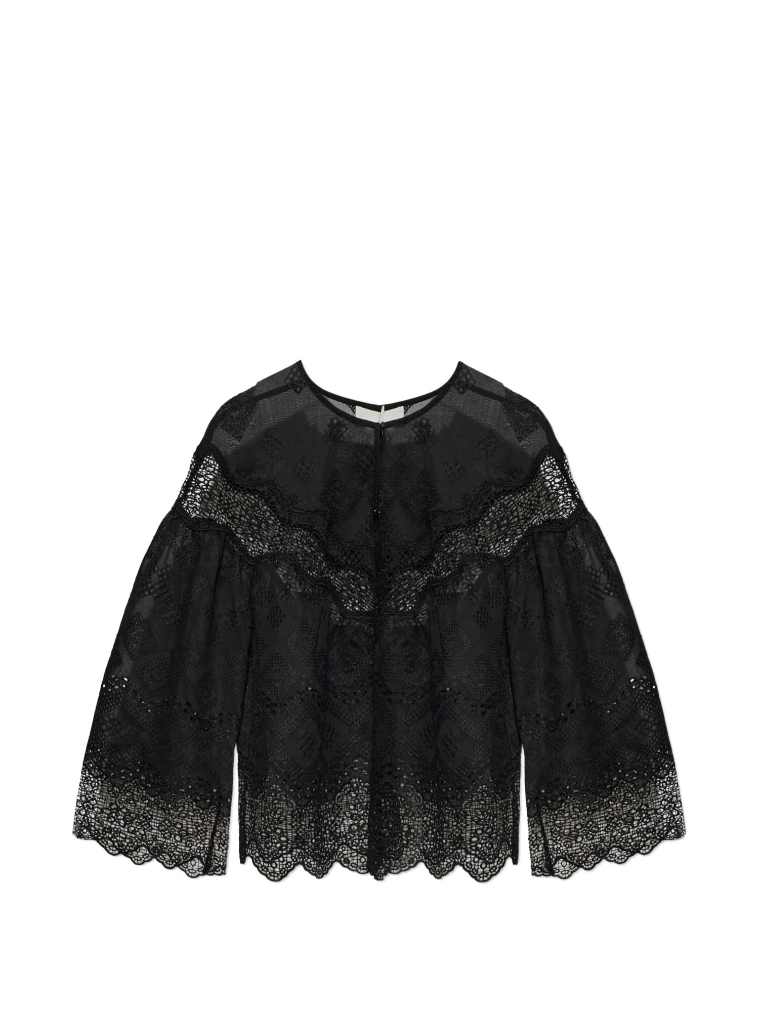 Блуза Munthe Valiance lace-panelled embroidered blouse