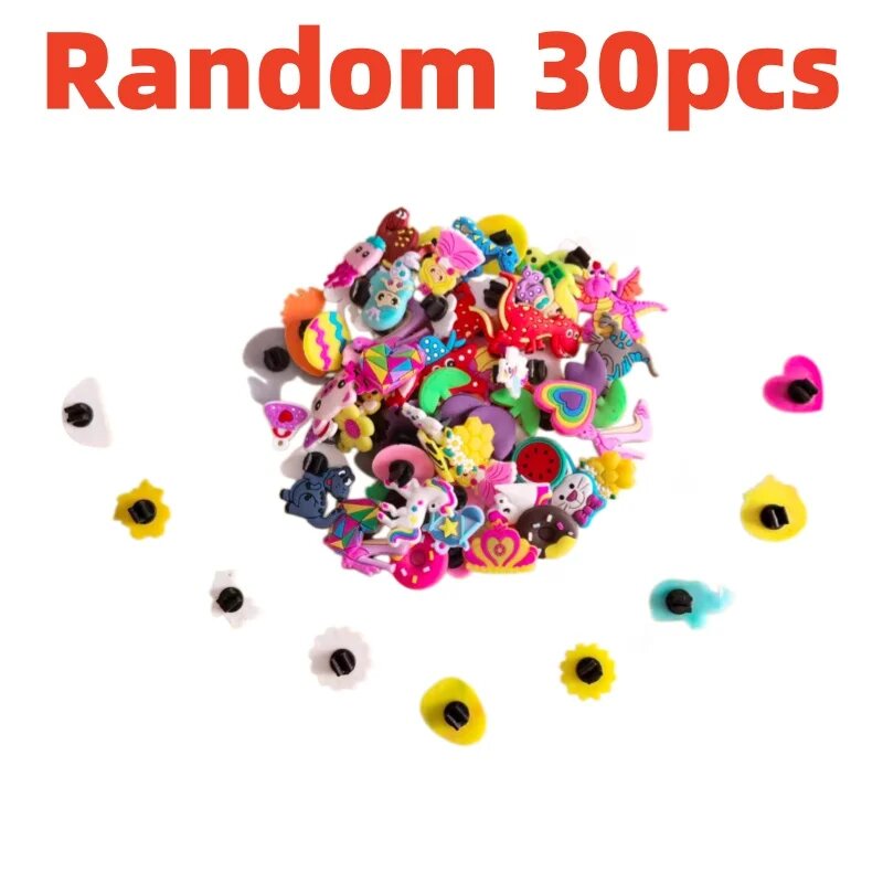 Велосипедные клипсы для спиц резиновые разноцветные random 30pcs