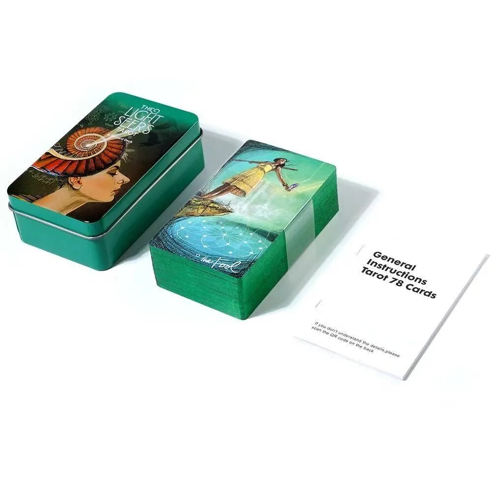 Карты Таро Светлого Провидца в жестяной коробке The Light Seer's Tarot 10.3*6см